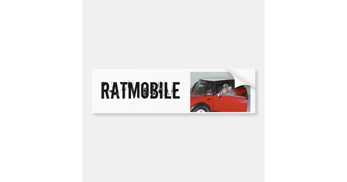 RATMOBILE BUMPER STICKER | Zazzle