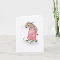 Rats! Defeated Rat Card | Zazzle