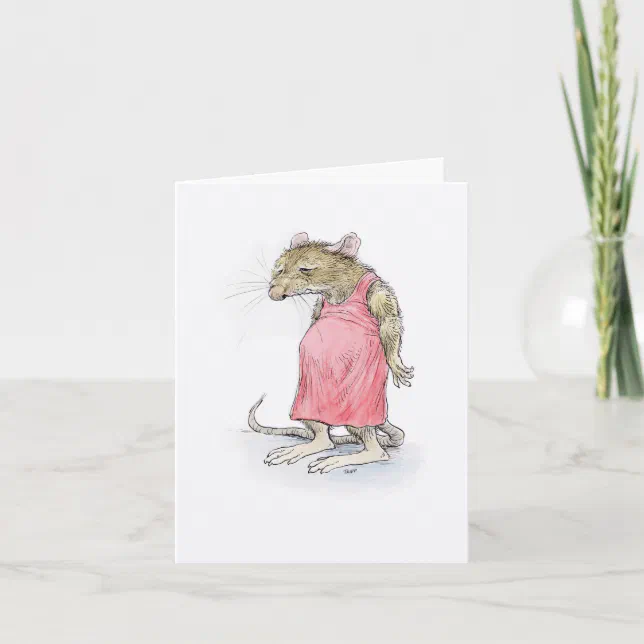 Rats! Defeated Rat Card | Zazzle