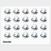 rattle snake classic round sticker | Zazzle
