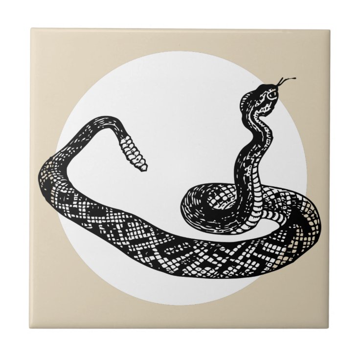 rattle snake tile | Zazzle