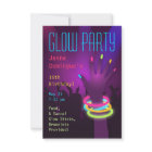 Rave Glow in the Dark Party Invitations | Zazzle