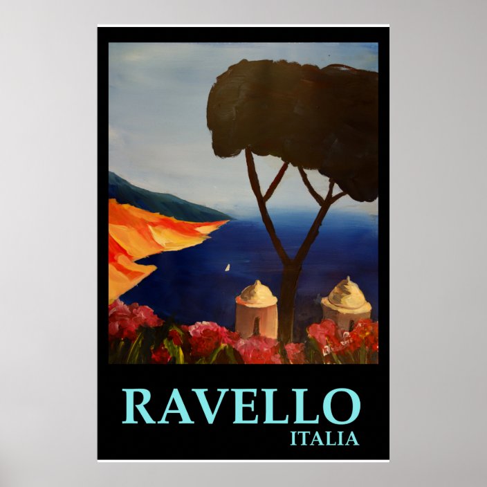 Ravello Italy - Retro Style Poster | Zazzle.com