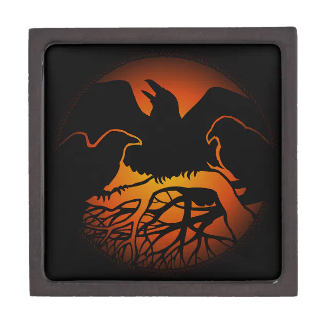 Raven Art Boxes Native Raven Art Gift Boxes | Zazzle