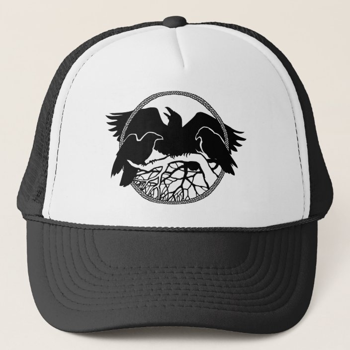 Raven Art Cap Wild Bird Crow Hats Raven Gifts | Zazzle.com