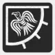 Raven Banner Viking Flag Square Sticker | Zazzle