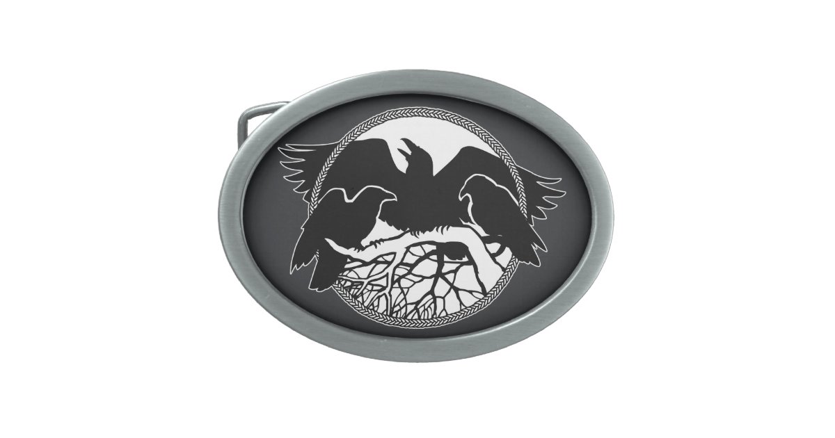 Raven Belt Buckle First Nations Raven Art Buckles | Zazzle