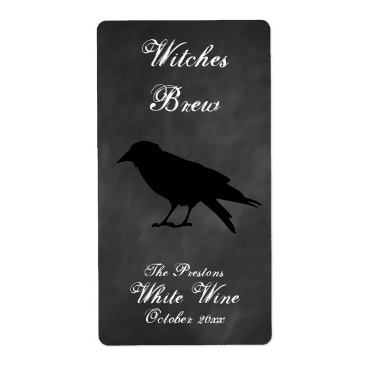 Raven Black Wine Label | Zazzle.com