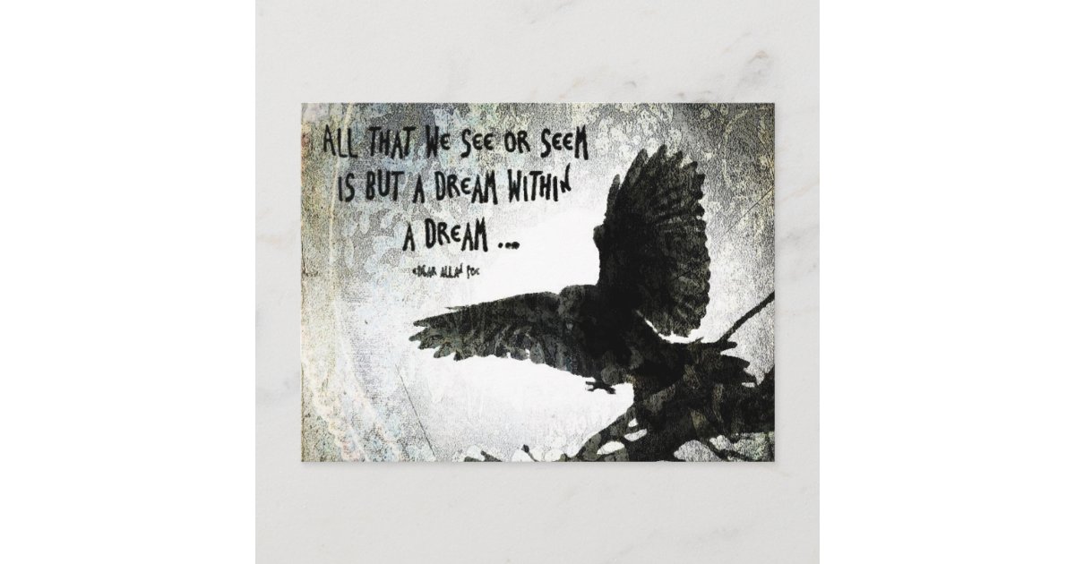 Raven Dream Postcard | Zazzle