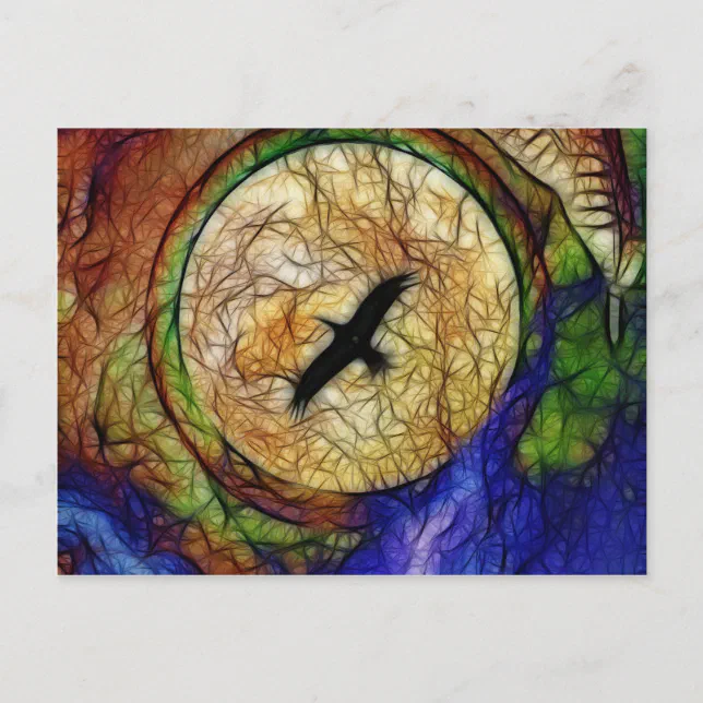 Raven Hawk Postcard | Zazzle