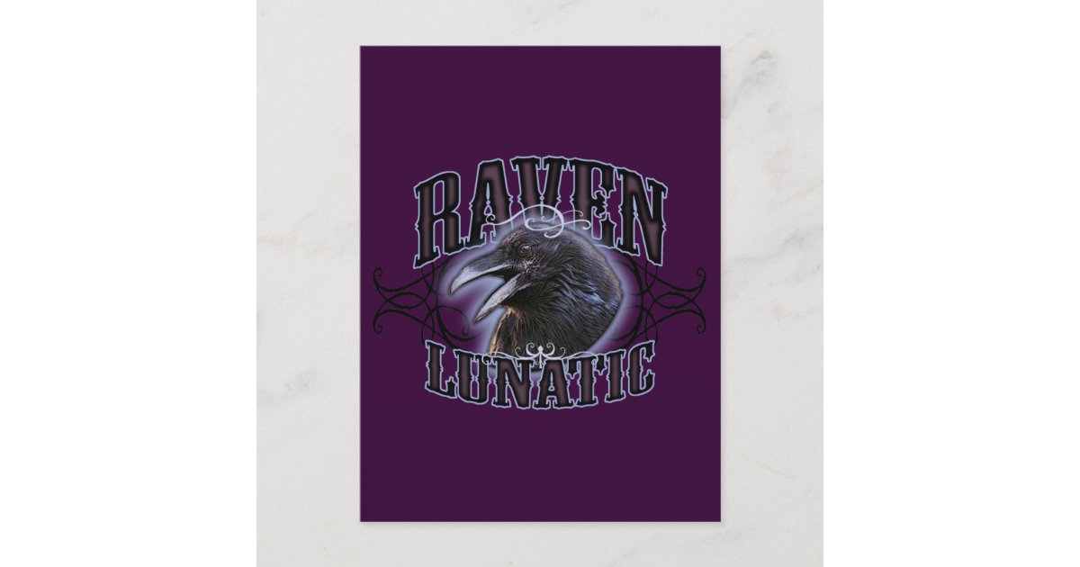 Raven Lunatic Postcard | Zazzle