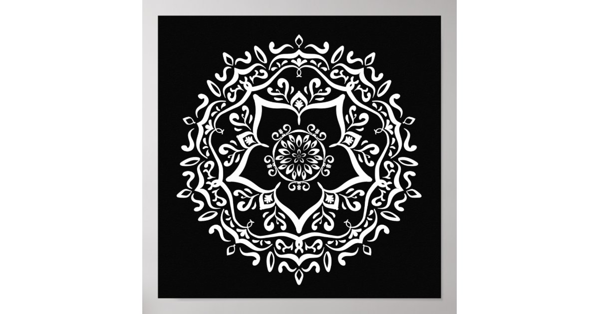 Raven Mandala Poster | Zazzle