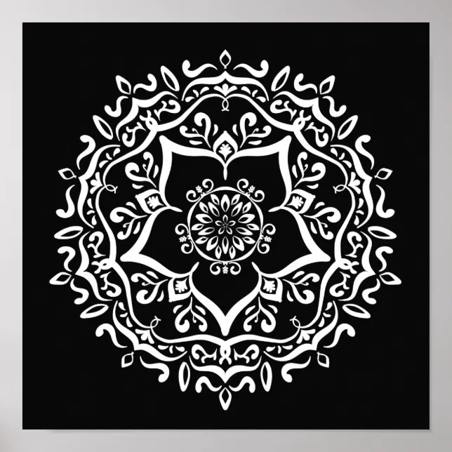 Raven Mandala Poster | Zazzle