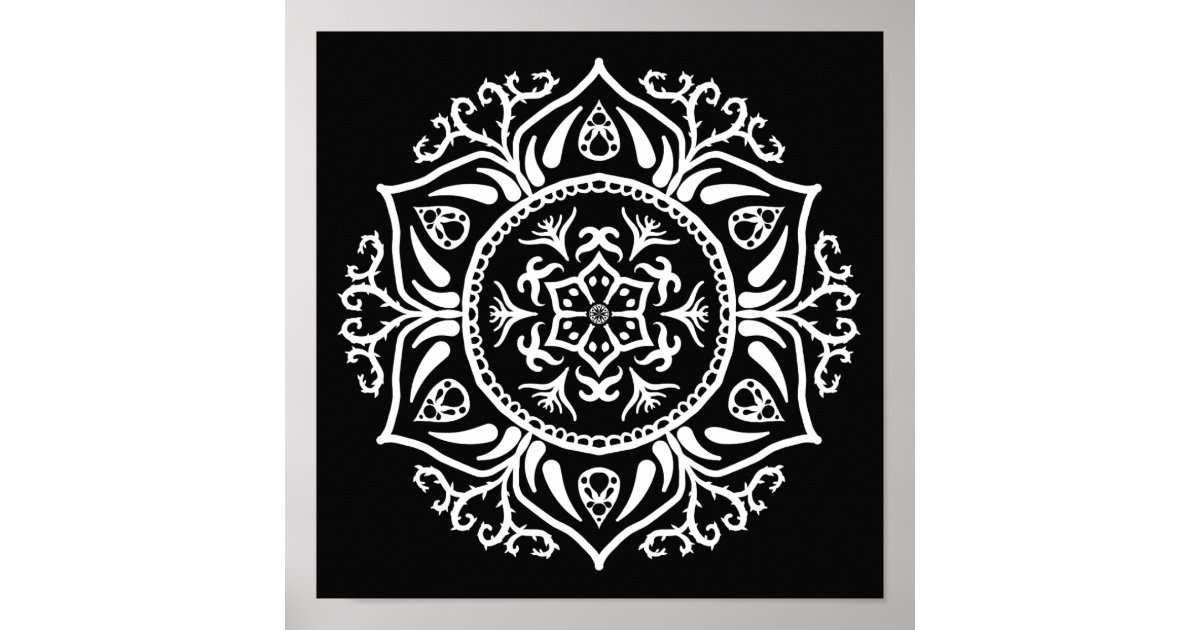 Raven Mandala Poster | Zazzle