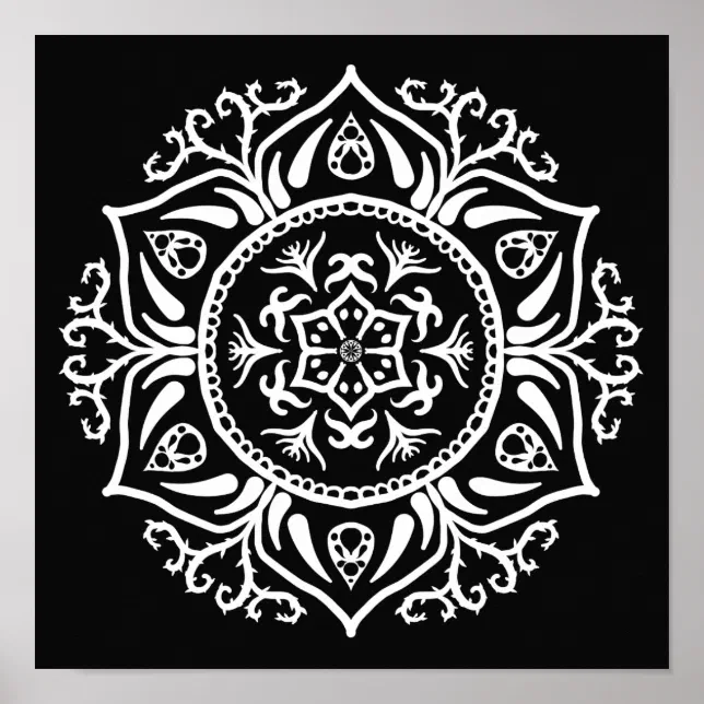 Raven Mandala Poster | Zazzle
