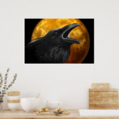 Raven moon fantasy poster | Zazzle