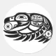 Raven Native American Design Classic Round Sticker | Zazzle