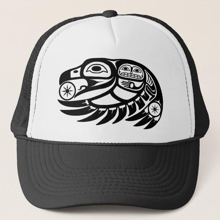 Raven Native American Design Trucker Hat | Zazzle