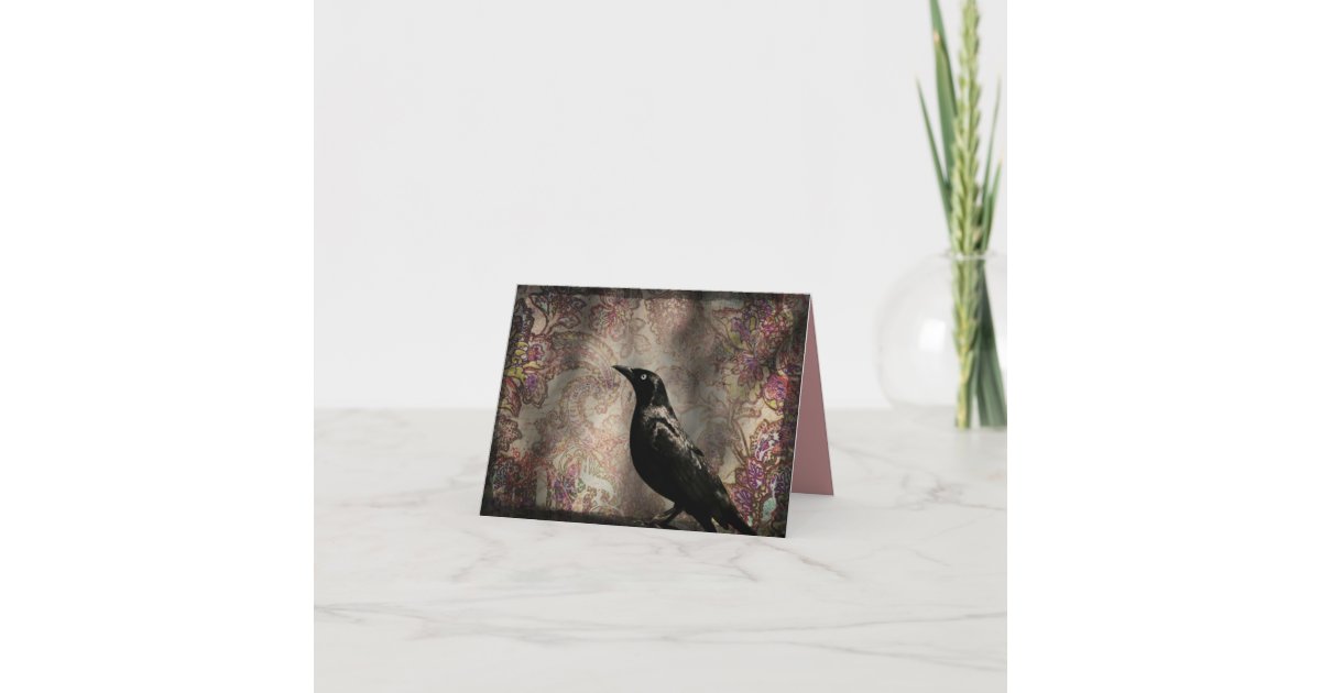 Raven Note Card | Zazzle