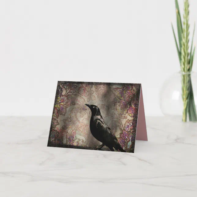 Raven Note Card | Zazzle