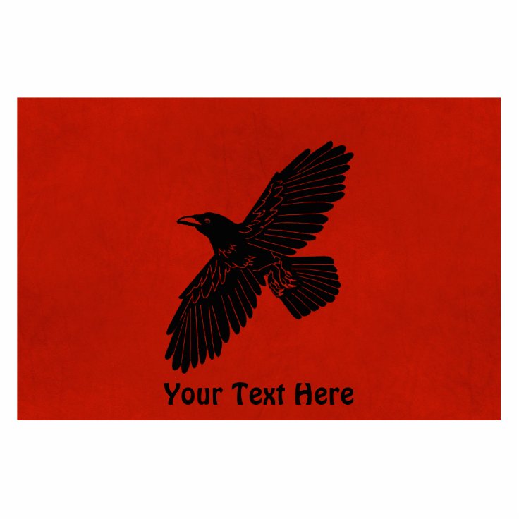 Raven On Red Cutout | Zazzle