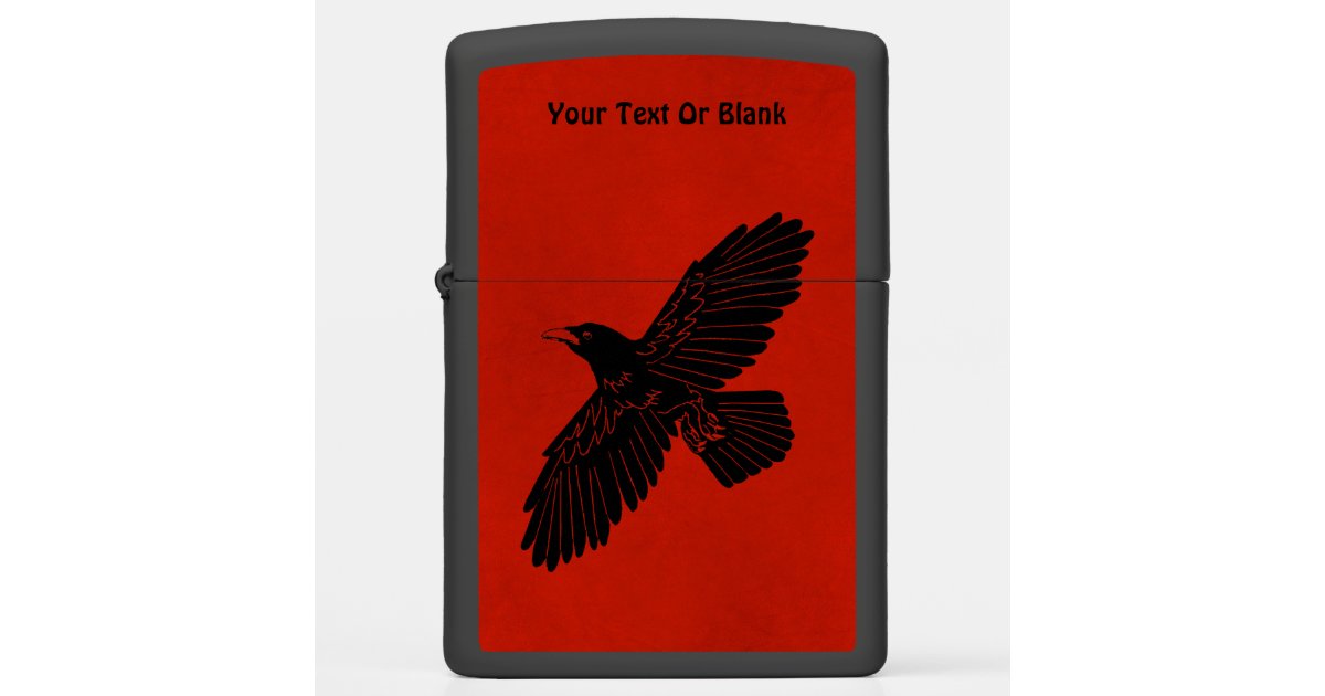 Raven On Red Zippo Lighter | Zazzle