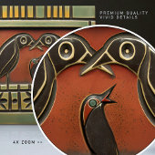 Raven Parents & Ants Art Deco Nouveau Wall Decor Ceramic Tile | Zazzle