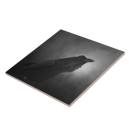 Raven raven Talking, original digital illustration Tile | Zazzle