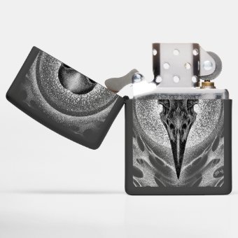 Raven skull zippo lighter | Zazzle
