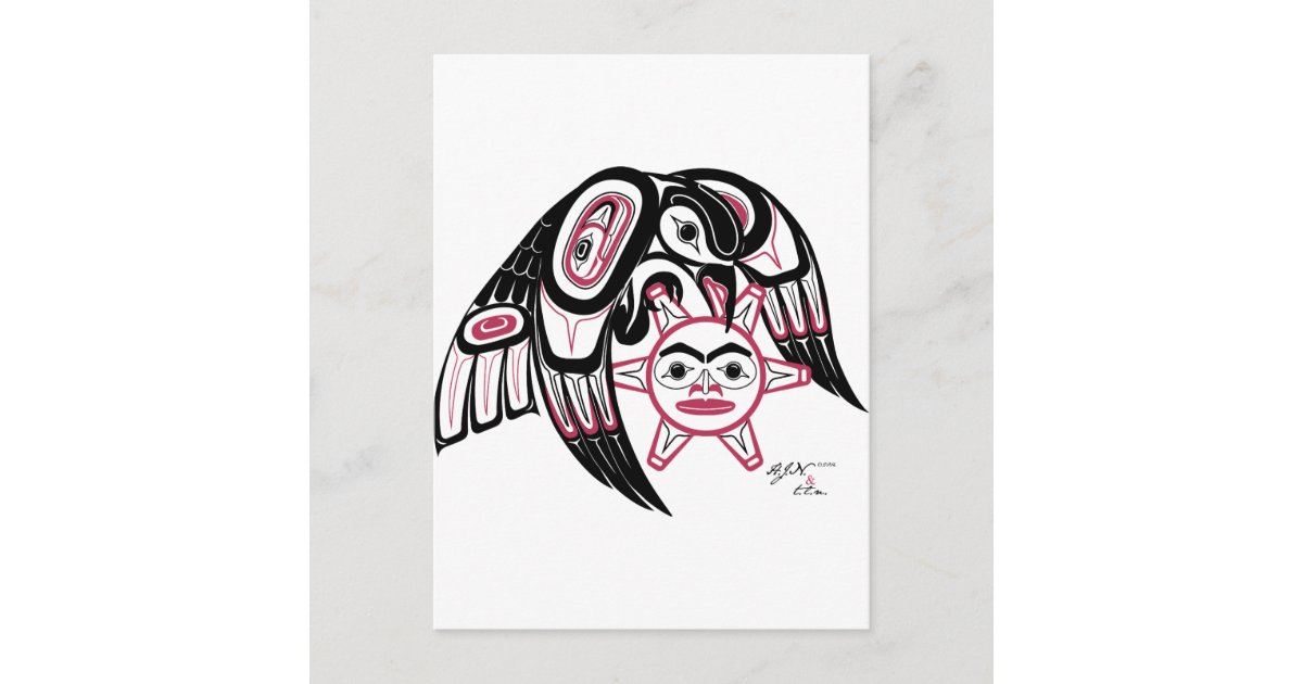 Raven Stealing the Sun Postcard | Zazzle