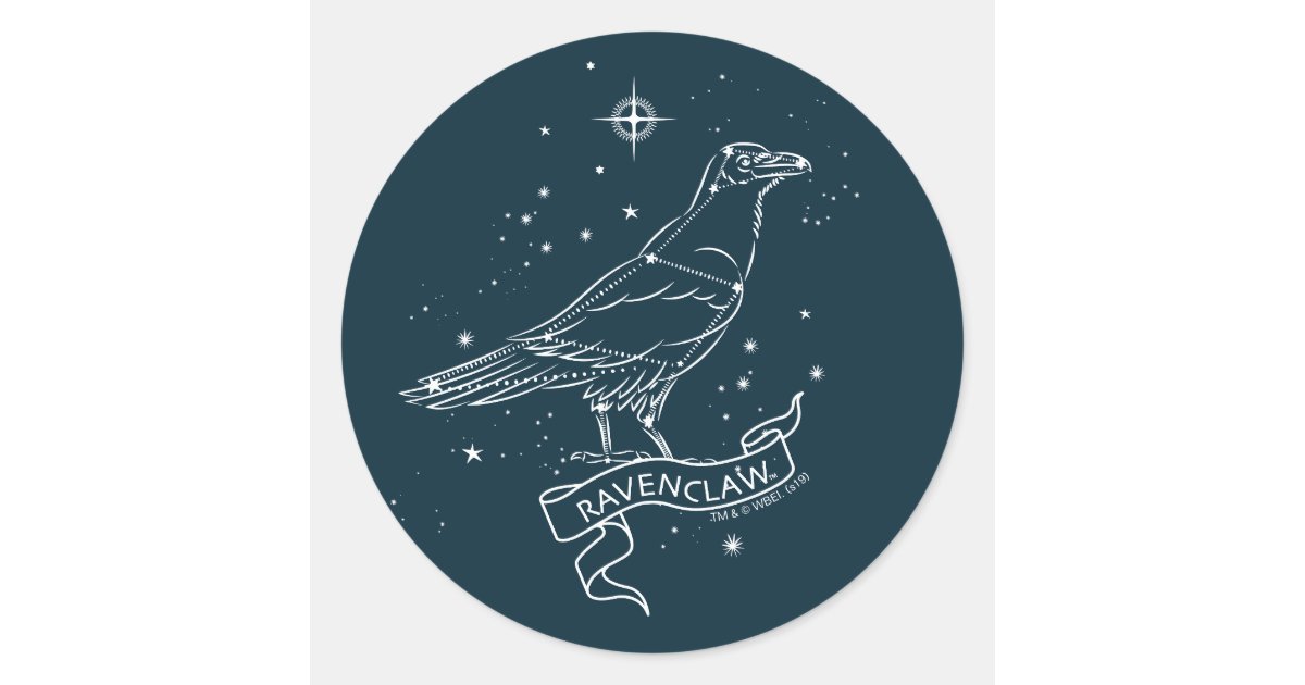 RAVENCLAW™ Constellation Graphic Classic Round Sticker | Zazzle