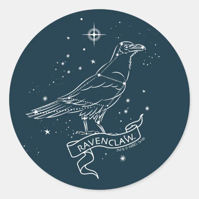 RAVENCLAW™ Constellation Graphic Classic Round Sticker | Zazzle