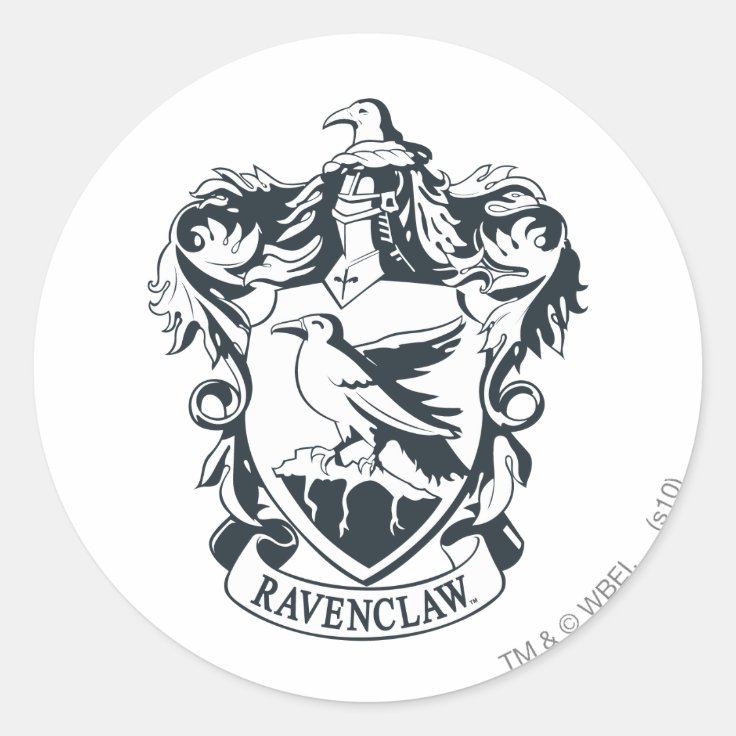 Ravenclaw Crest Classic Round Sticker | Zazzle