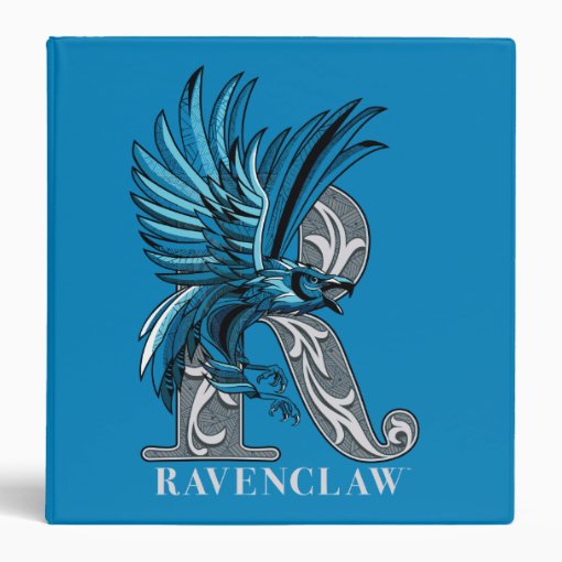 RAVENCLAW™ Crosshatched Emblem 3 Ring Binder | Zazzle
