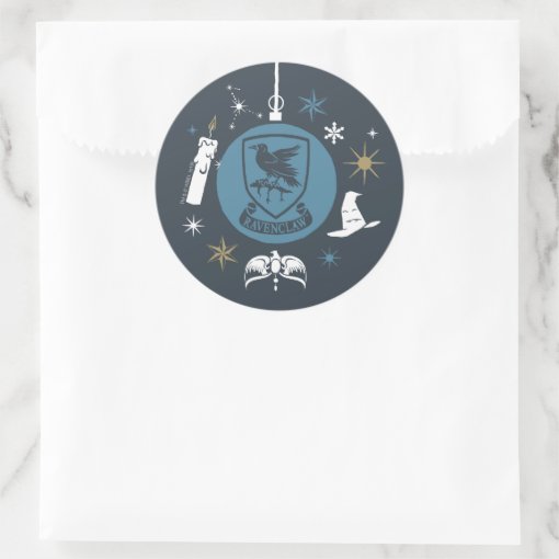 RAVENCLAW™ Holiday Bauble Graphic Classic Round Sticker | Zazzle