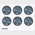 RAVENCLAW™ Holiday Bauble Graphic Classic Round Sticker | Zazzle