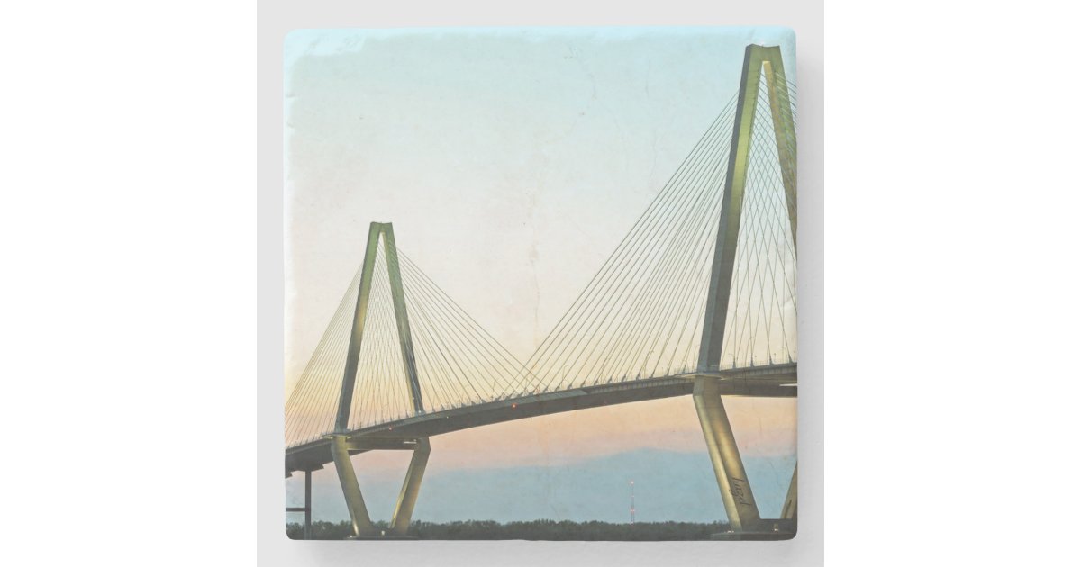 Ravenel Bridge Coaster, Charleston, South Carolina Stone Coaster | Zazzle