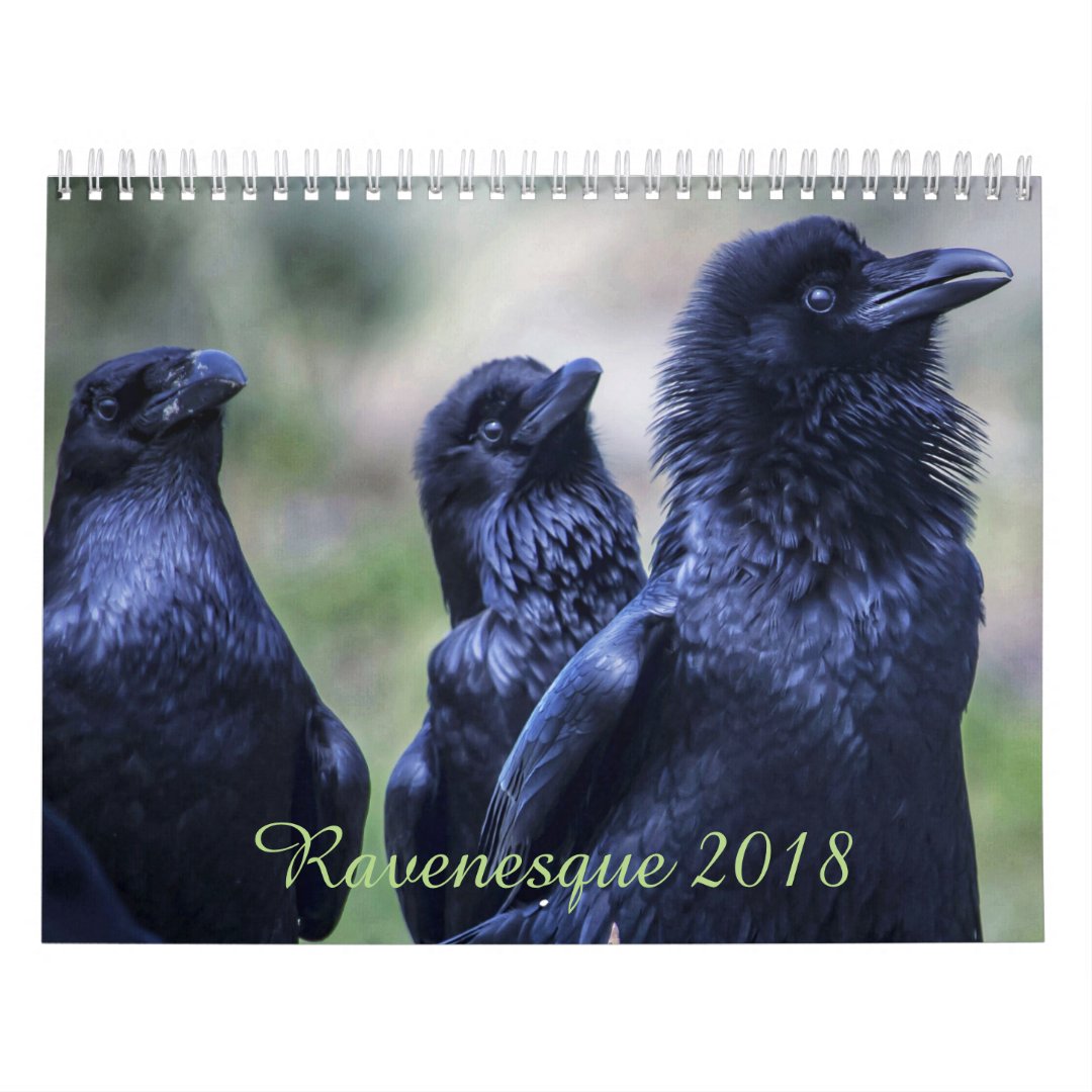 Ravenesque magical Bird 2018 18 month calendar | Zazzle
