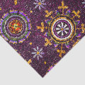 RAVENNA BYZANTINE MOSAIC PURPLE BLUE STARRY NIGHT TISSUE PAPER | Zazzle