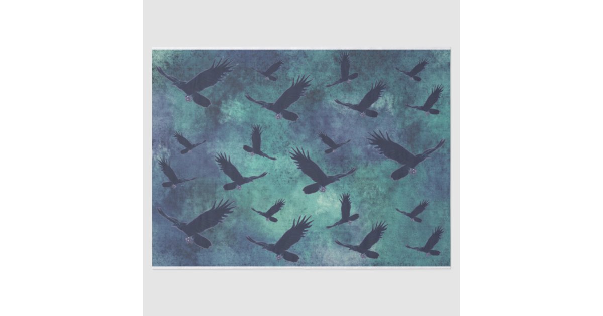 Ravens Decoupage Tissue Paper | Zazzle