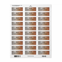 Ravens Halloween Wedding Return Address Label | Zazzle