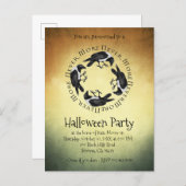 Ravens Never More Halloween Party Invitation Postcard | Zazzle
