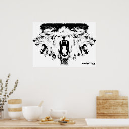 RAWR Lions Poster | Zazzle