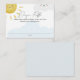 Ray of Sunshine Clouds Boy Diaper Raffle Small Enclosure Card | Zazzle