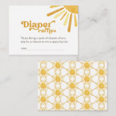 Ray of Sunshine Retro Baby Shower Diaper Raffle Enclosure Card | Zazzle