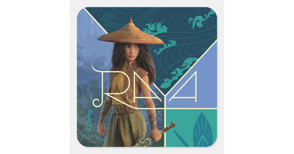 Raya Segmented Collage Square Sticker | Zazzle