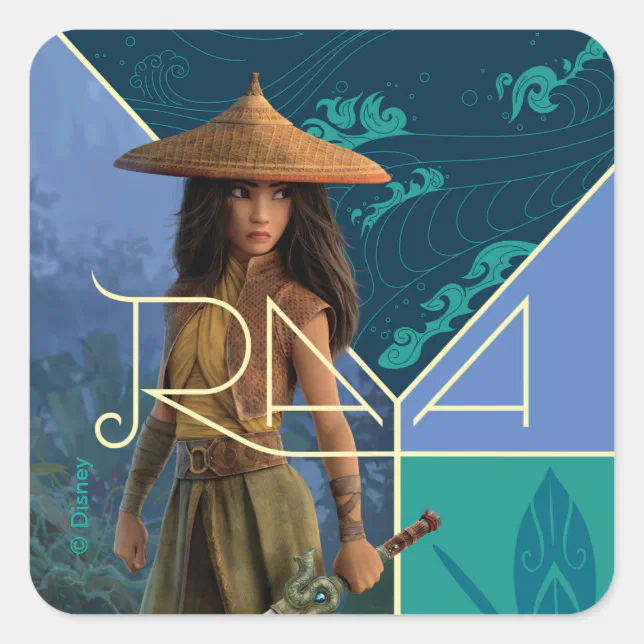 Raya Segmented Collage Square Sticker | Zazzle