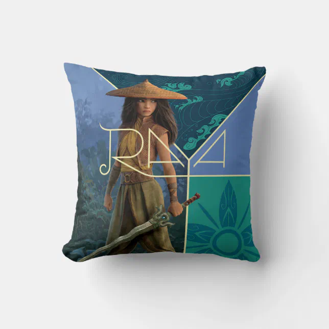 Raya Segmented Collage Throw Pillow | Zazzle