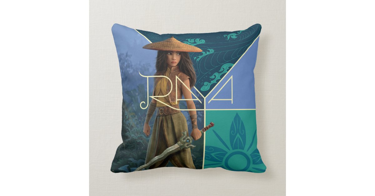 Raya Segmented Collage Throw Pillow | Zazzle.com