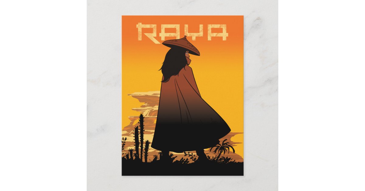 Raya Sunset Graphic Postcard | Zazzle